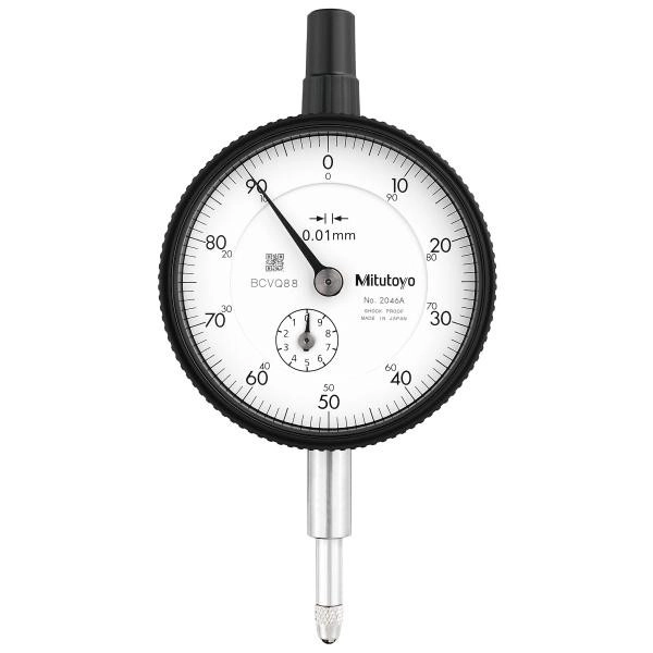 Reloj Comparador Mitutoyo 2046A - 0,01mm Resolución 10mm Capacidad